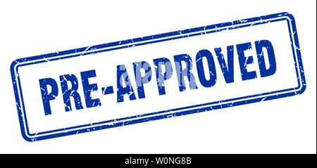 pre-approved stamp. pre-approved square grunge sign. pre-approved Stock ...