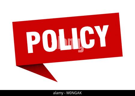 policy speech bubble. policy sign. policy banner Stock Vector Image ...