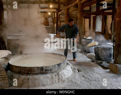 China, Sichuan, Zigong, Zigong Salt Museum, elaborate gateway to Stock ...