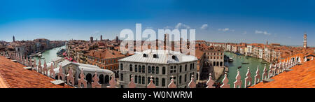 VENICE, ITALY - APRIL, 2018: Panoramic view of the beautiful Venice ...
