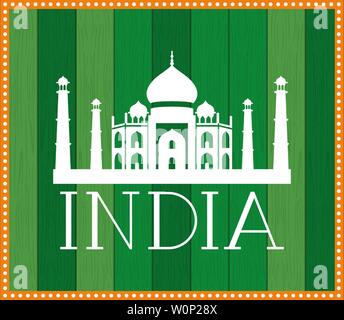 indian mosque temple with green background Stock Vector Image & Art - Alamy