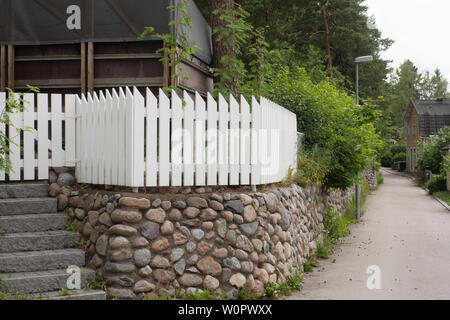 Streets of old Pispala in Tampere Finland Stock Photo - Alamy