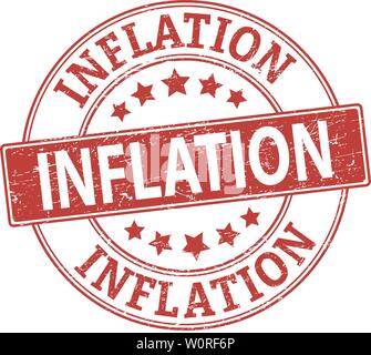 inflation stamp. inflation sign. round grunge label Stock Vector Image ...