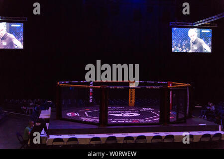 Hamburg, Germany - Nov 18th, 2017: The fight between Ali Ramadan and ...