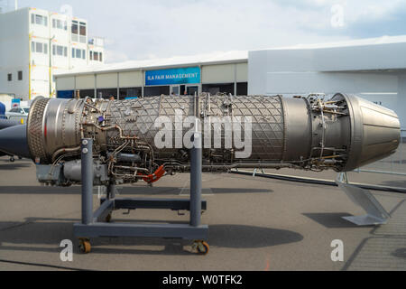 A military turbofan engine Eurojet EJ200, used as the powerplant of the ...