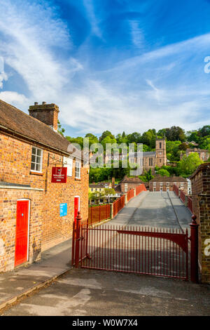 The original Toll House by the famous iron bridge at Ironbridge ...