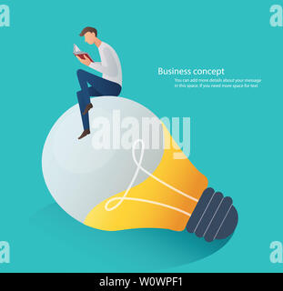 man reading book sitting on a computer Stock Photo - Alamy