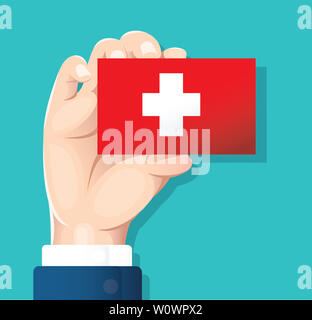 switzerland hand sign Stock Photo - Alamy
