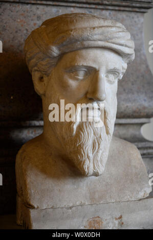 Pythagoras of Samos (570 BC-495 BC). Greek philosopher and ...