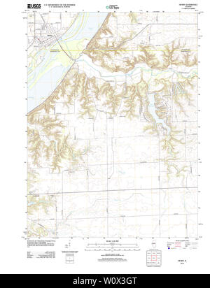 Map of Henry in Illinois Stock Photo - Alamy