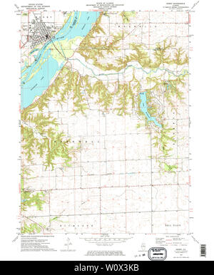 Map of Henry in Illinois Stock Photo - Alamy