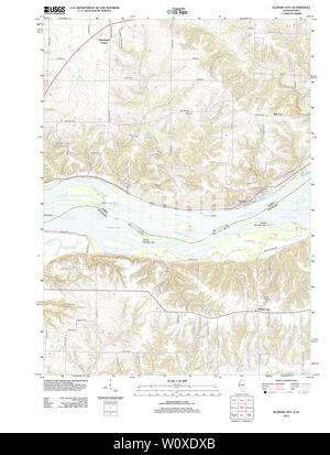USGS TOPO Map Illinois IL Greenview 307739 1998 24000 Restoration Stock ...