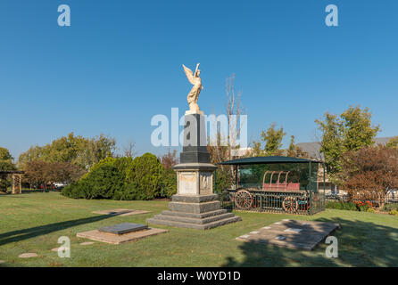 SENEKAL, SOUTH AFRICA, MAY 1, 2019: The Sasko grain silos in Senekal in ...