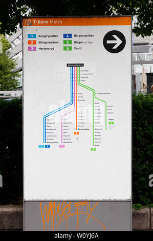 Oslo underground metro Stock Photo - Alamy