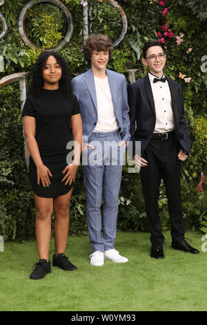 Amma Ris, Sam Taylor Buck and Ilan Galkoff at the TV premiere of Amazon ...