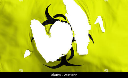 Ragged Hazard flag, white background, 3d rendering Stock Photo - Alamy