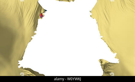 Jersey flag ripped apart, white background, 3d rendering Stock Photo ...