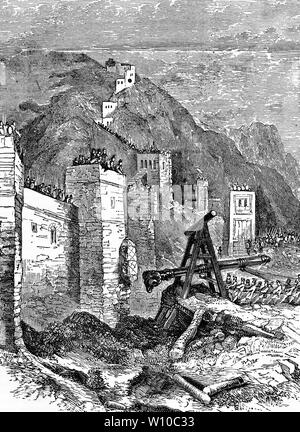 Ancient history. Battering ram. Siege weapon used to break open the ...