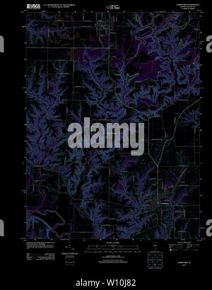 Map of Lewistown Illinois Stock Photo - Alamy