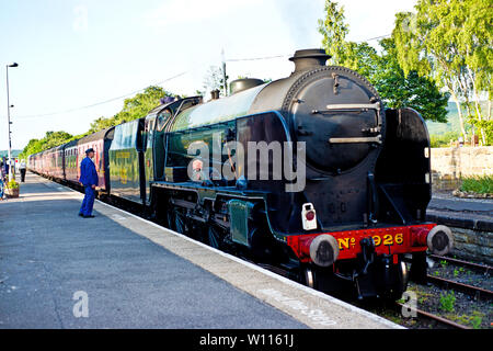Schools class '926' Repton steam locomotive, at Grosmont Station on the ...