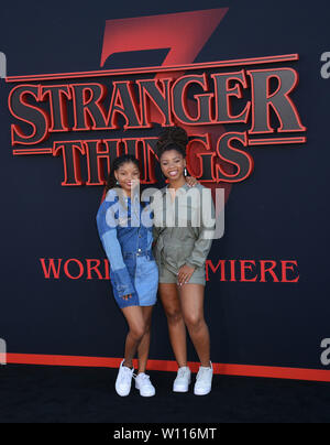 Hailey Bailey and Chloe Bailey attend the premiere of Netflix's ...