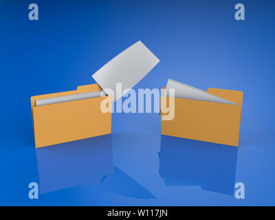 File folder transfer Stock Photo - Alamy