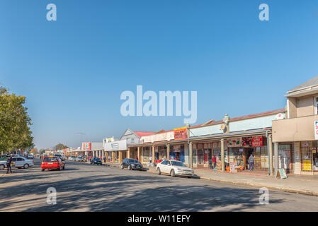 SENEKAL, SOUTH AFRICA, MAY 1, 2019: The Sasko grain silos in Senekal in ...