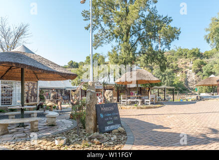 SENEKAL, SOUTH AFRICA, MAY 1, 2019: The Sasko grain silos in Senekal in ...
