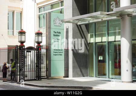 Entrance to the Rolls Building, Royal Courts of Justice, Business and ...