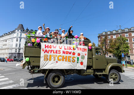 Danish high school students celebrating graduation - getting on board ...