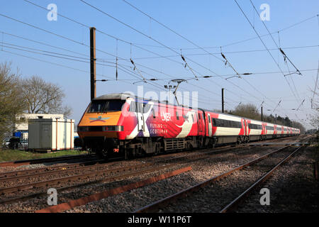 Virgin trains 91101 Flying Scotsman, East Coast Main Line Railway ...