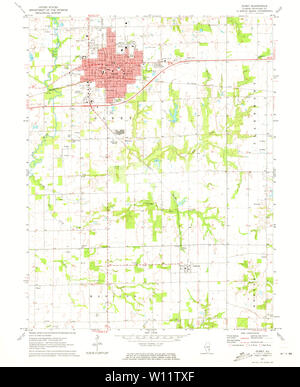 Olney, Illinois, map 1971, 1:24000, United States of America by ...