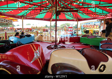 Autodrome, Carters Steam Fair, Peckham Rye Common, London, UK, 29 June ...