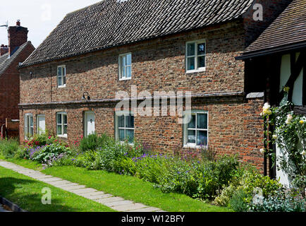 Houses in the village of Wheldrake, North Yorkshire, England UK Stock ...
