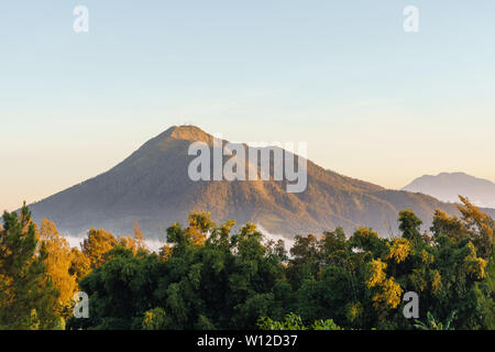 Telomoyo mountain sunrise view from Semarang, Indonesia Stock Photo - Alamy