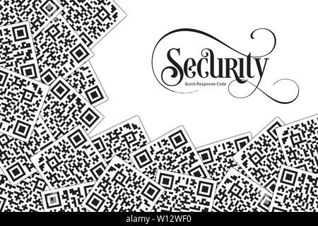 Qr (quick response) code, illustration Stock Photo - Alamy