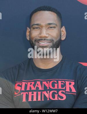 Anthony Alabi attends the 'Stranger Things' Season 3 World Premiere at ...