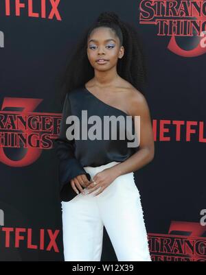 Marsai Martin attends the 'Stranger Things' Season 3 World Premiere at ...