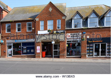 Chard, Somerset, England, UK. The commercial buildings and Phoenix ...