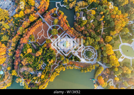 Aerial photography Xingqing Park, Xi'an Stock Photo - Alamy