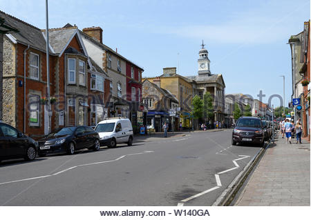 Chard, Somerset, England, UK. The commercial buildings and Phoenix ...