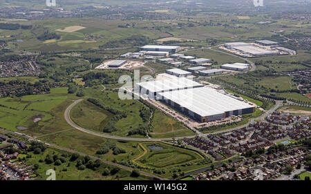 aerial view of Kingsway Business Park & JD Sports Warehouse, Rochdale ...
