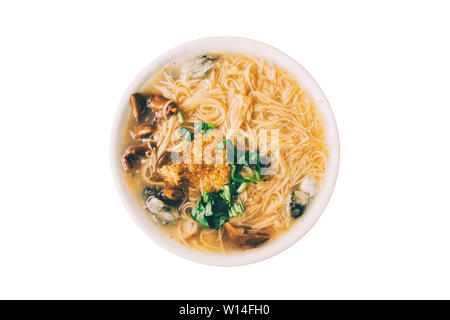 Oyster vermicelli or oyster mee sua, taiwanese noodle soup Stock Photo ...
