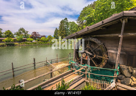 Ancient Japanese Water Mill at Nihon Minkaen Folk House Museum ...