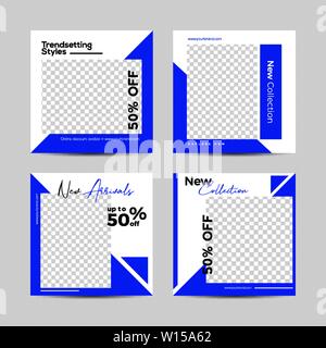 Fashion sale banner for social media post template Stock Vector Image ...