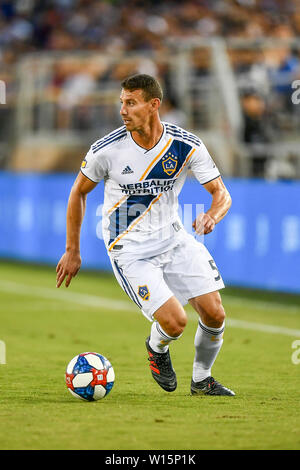 June 29, 2019: Los Angeles Galaxy defender Dave Romney (4) in action ...