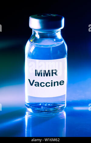 Small drug vial with MMR vaccine Stock Photo - Alamy