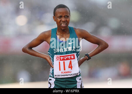 Hakatanomori Athletic Stadium, Fukuoka, Japan. 27th June, 2019. Ichiko ...