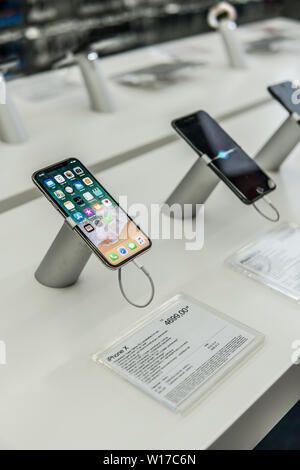 Saturn apple on display Stock Photo - Alamy