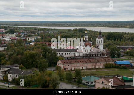 Tobolsk Russia, cityscape looking over the old town from the kremlin ...